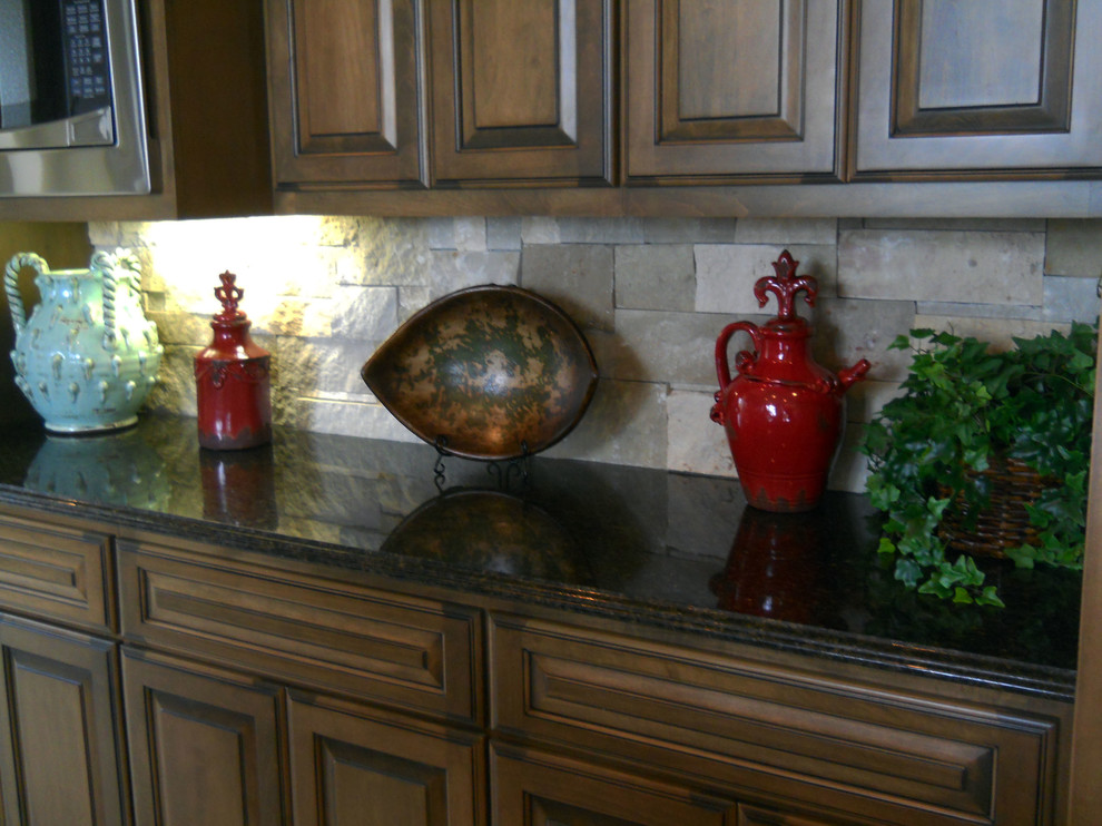 Tuscany Ledgestone - Traditional - Kitchen - Houston - by Legends ...
