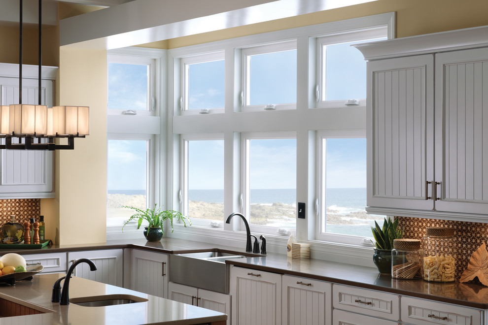 Tuscany Series mulled awning windows on top and bottom rows kitchen ...