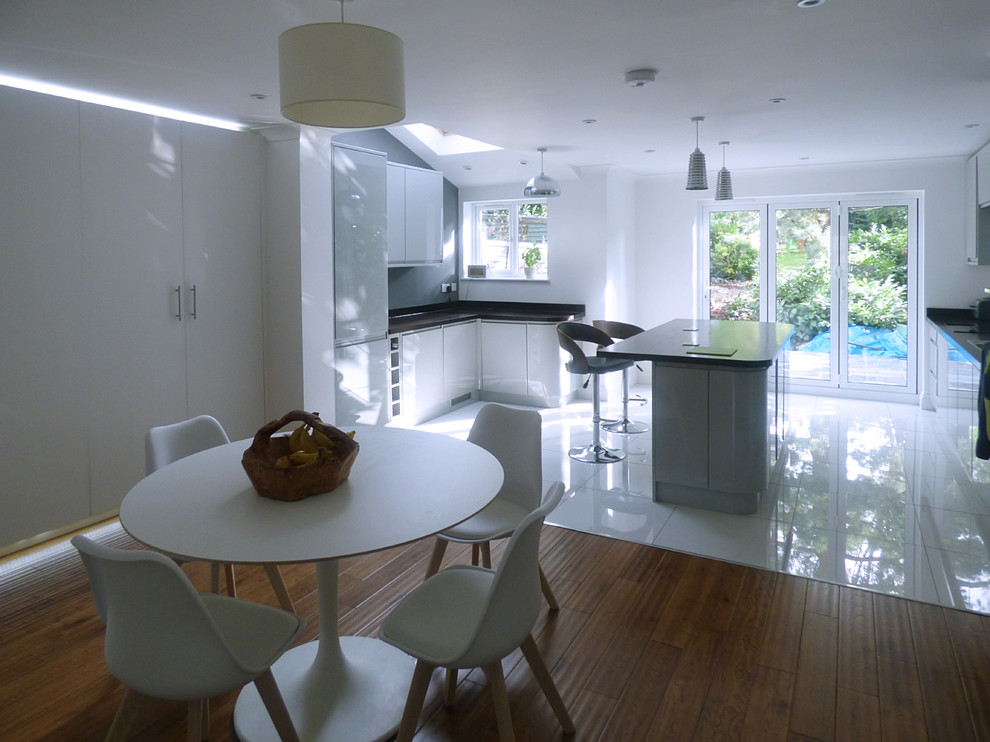 Two Storey Rear Extension with Loft Dormer - Contemporary - Kitchen ...