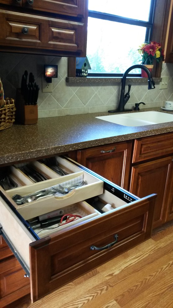 Two-tiered cutlery drawer - Traditional - Kitchen - Austin - by ...