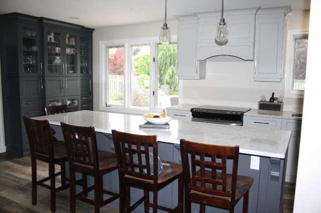 Two Tone Grey Kitchen - Transitional - Kitchen - Toronto - by Oak ...