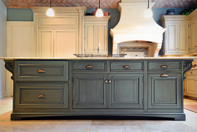 Two Tone Kitchen Island - Transitional - Kitchen - Philadelphia - by ...