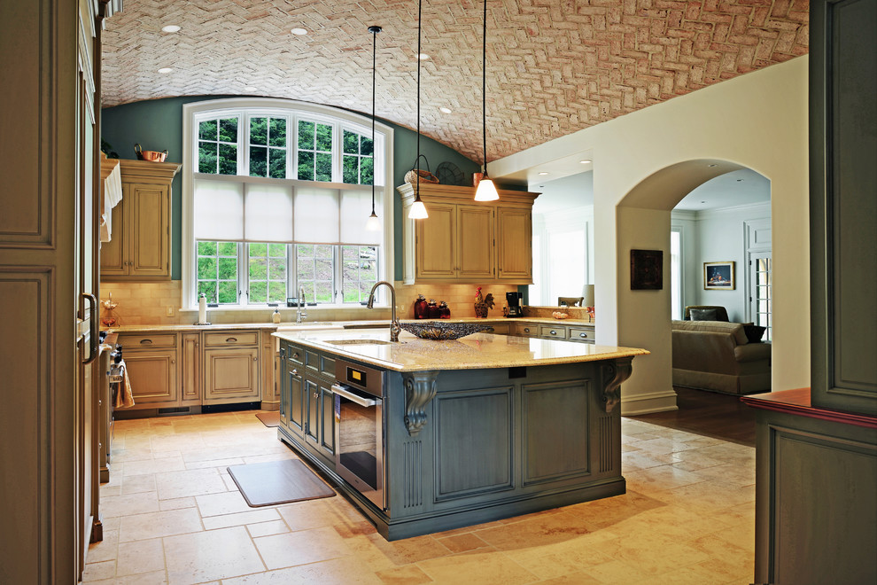 Two Tone Kitchen Island - Transitional - Kitchen - Philadelphia - by ...
