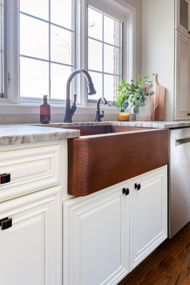 Two Tone Kitchen with Large Island - Kitchen - Chicago - by Suran Built ...