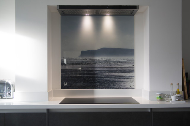 Ultra Modern handless style grey kitchen - Modern - Kitchen - Essex ...