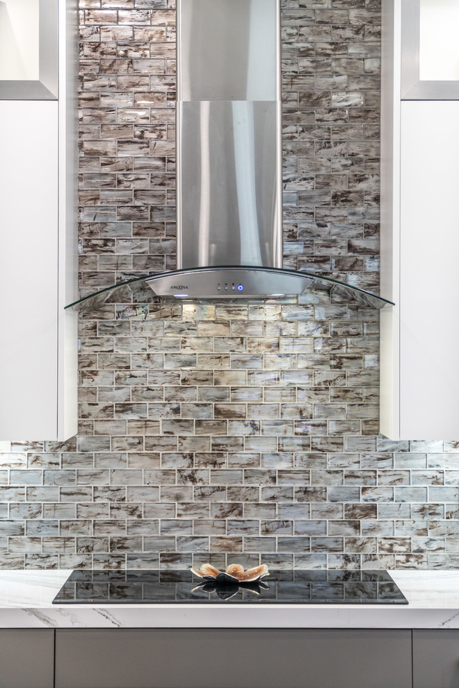 UltraMatte White and Stone Kitchen - Modern - Kitchen - Miami - by ...