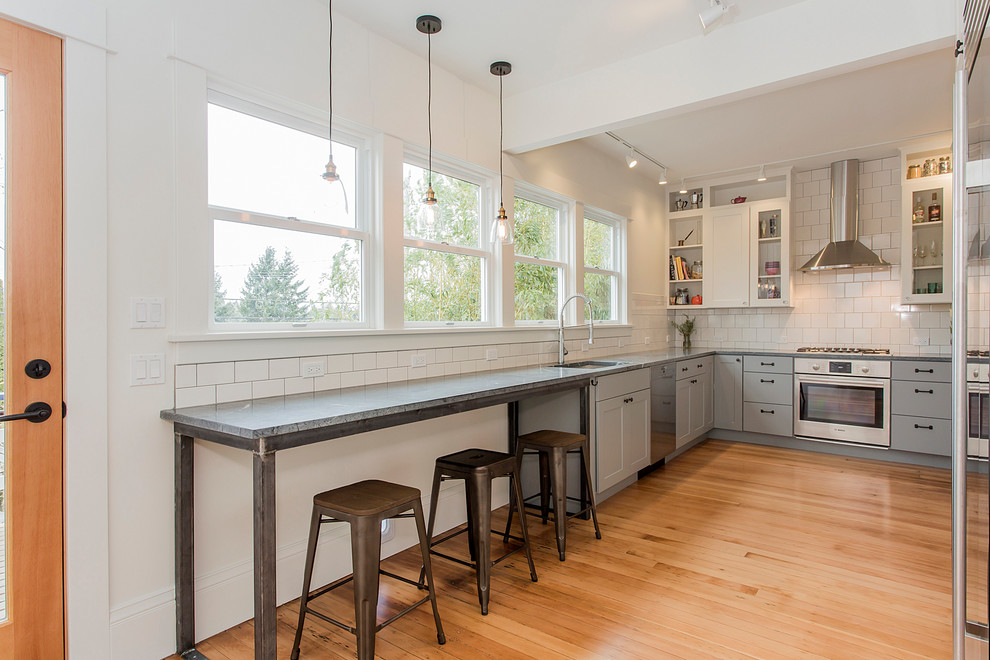 University District kitchen renovation - Transitional - Kitchen ...