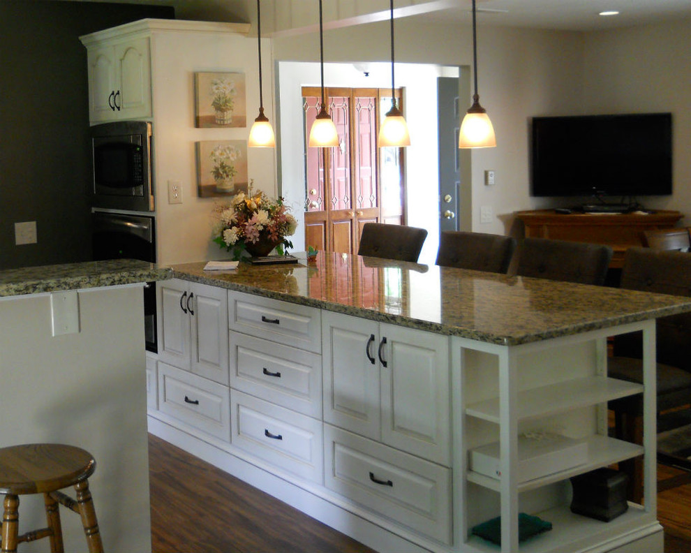 Update kitchen with glazed cabinets & island - Kitchen - Cleveland - by ...