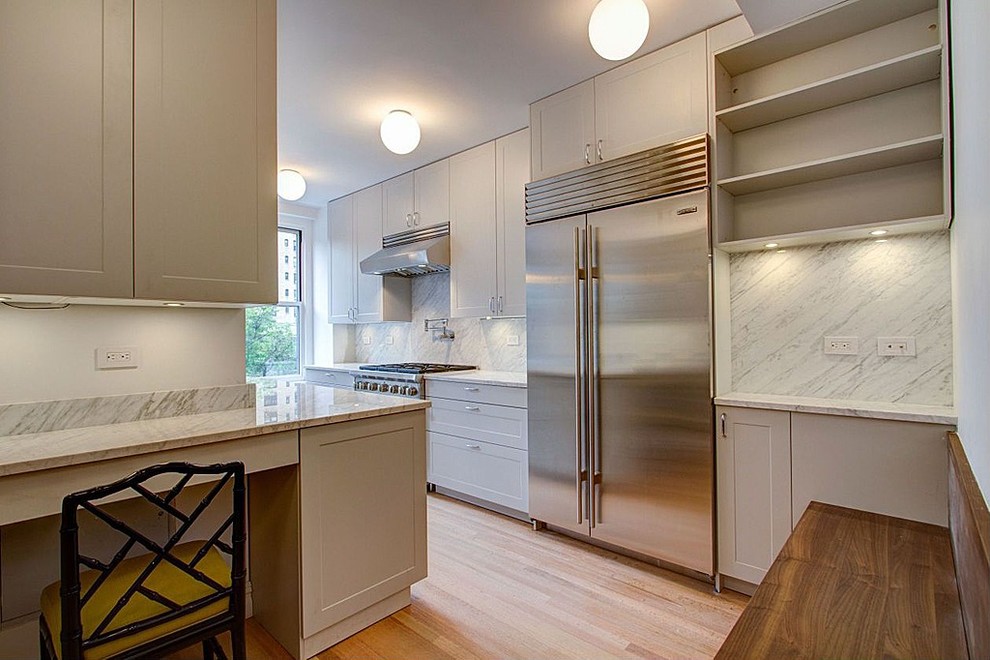 Upper East Side Kitchen Renovation in New York - Transitional - Kitchen ...