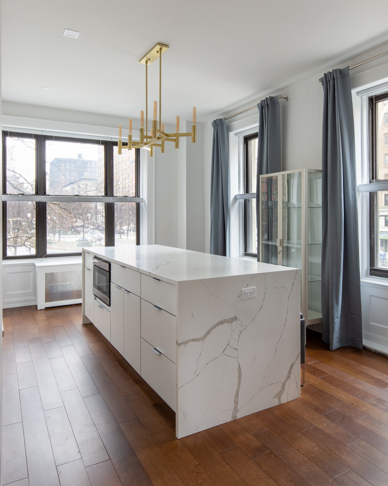 Upper West Side Modern Kitchen Design - Modern - Kitchen - New York ...