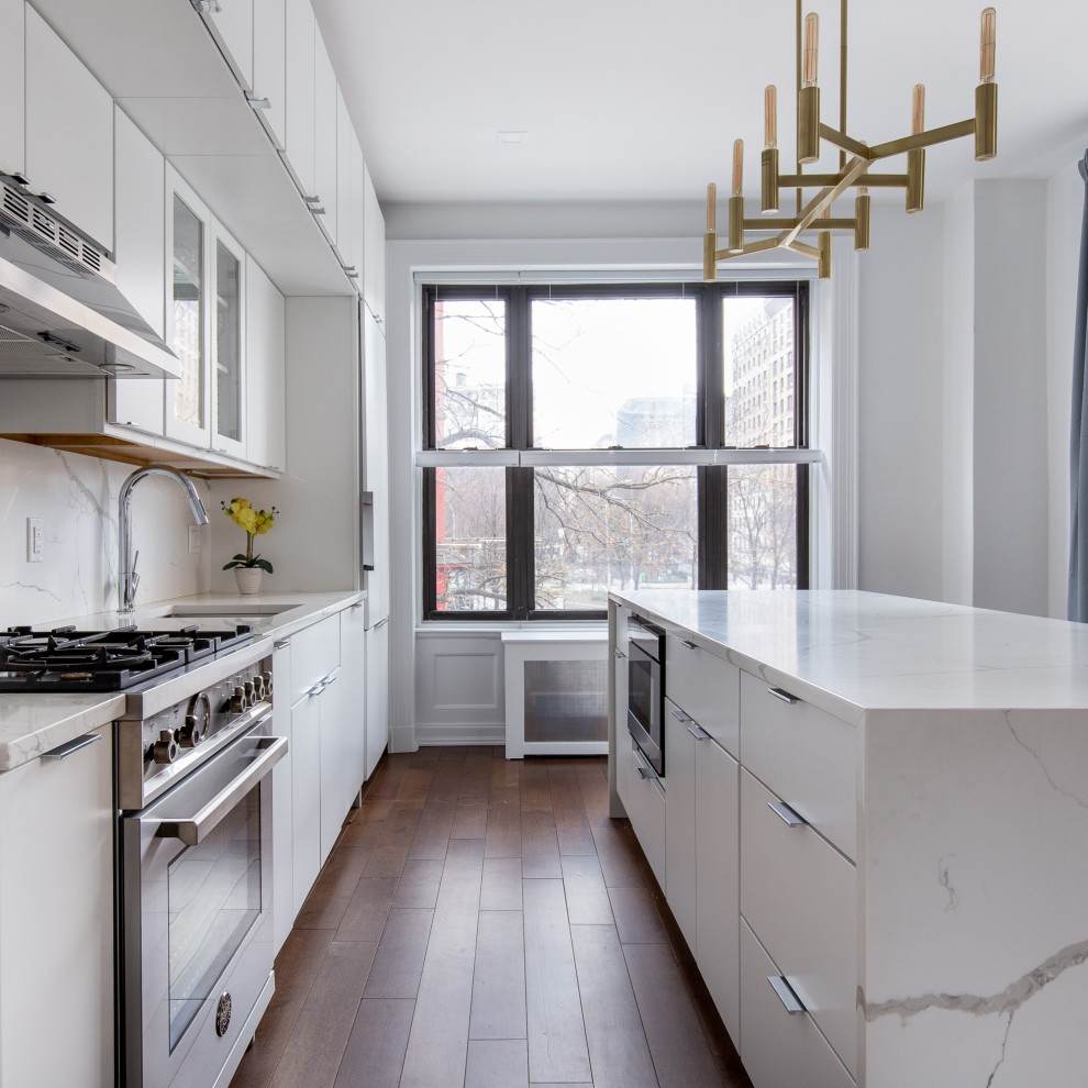 Upper West Side Modern Kitchen Design - Modern - Kitchen - New York ...