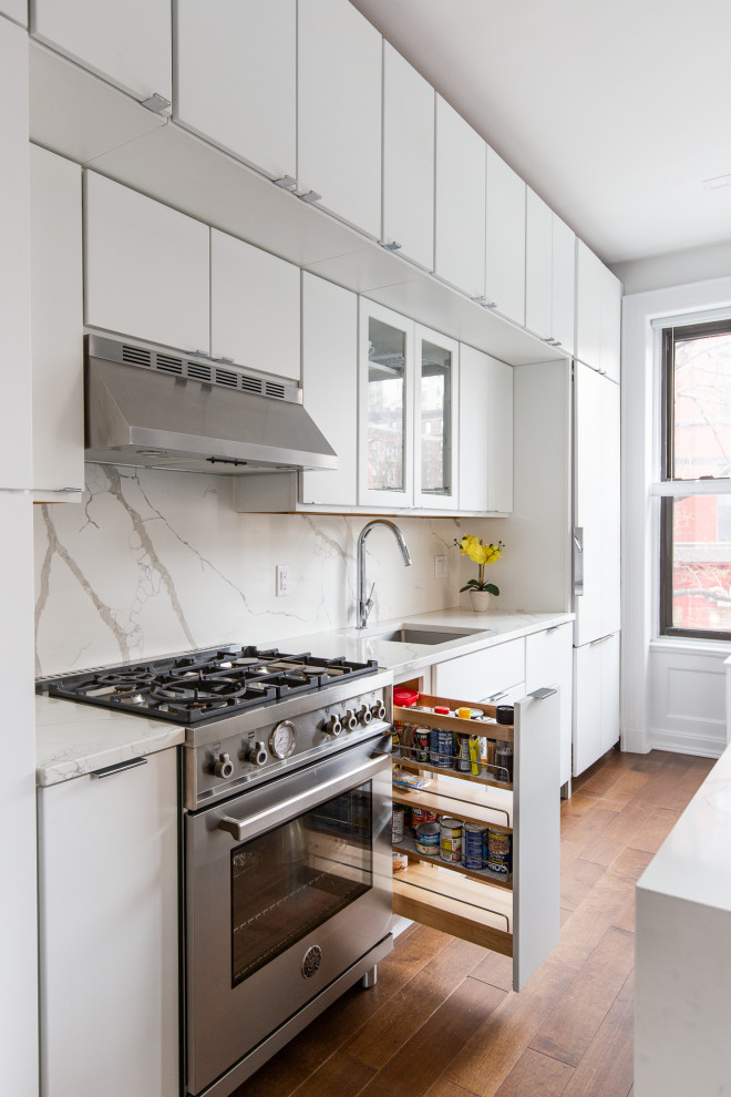 Upper West Side Modern Kitchen Design - Modern - Kitchen - New York ...