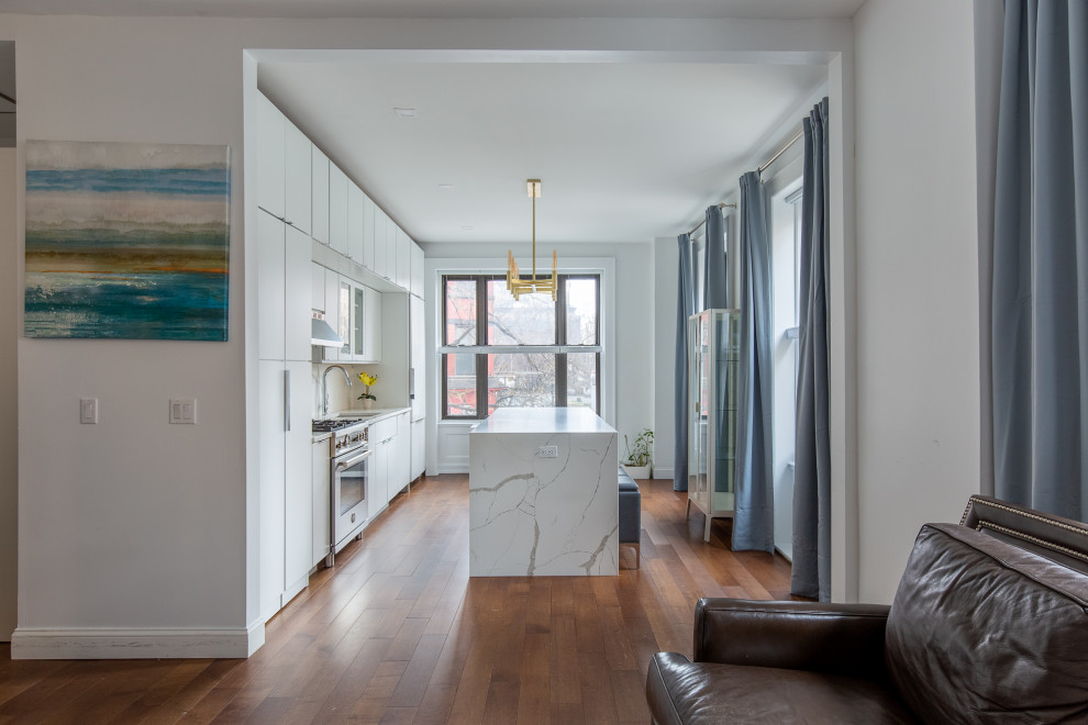 Upper West Side Modern Kitchen Design - Modern - Kitchen - New York ...