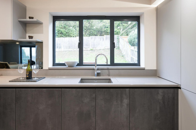 Upside down House - Contemporary - Kitchen - Kent - by PTC Kitchens ...