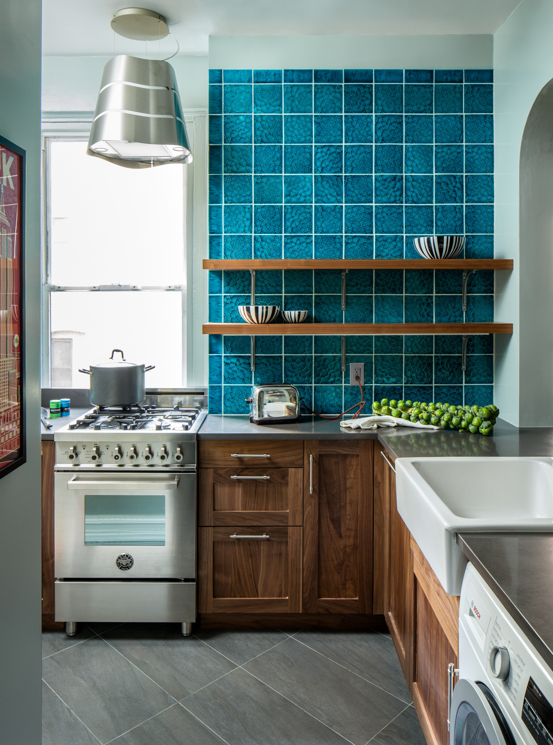 Turquoise With Stained Concrete Countertops Breathtaking Surfaces