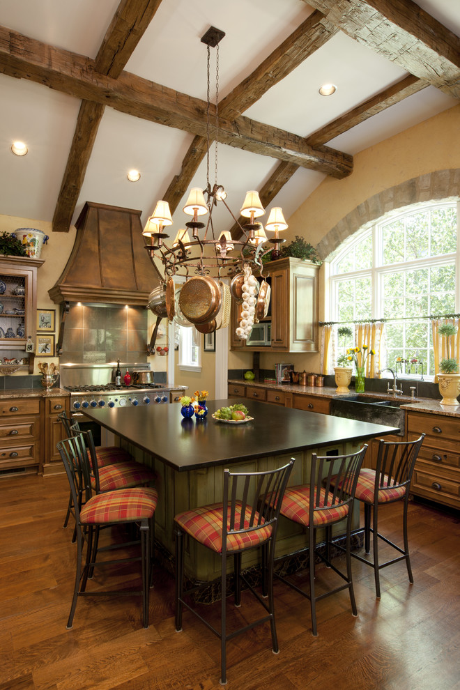 Urban Courtyard House kitchen - Mediterranean - Kitchen - Kansas City ...