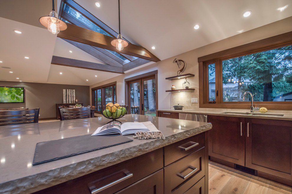 Vaulted Ceilings & Beams - Rustic - Kitchen - Vancouver - by My House ...