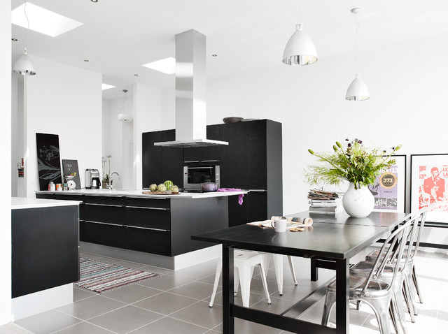 Velux skylights brighten a modern kitchen - Modern - Kitchen ...