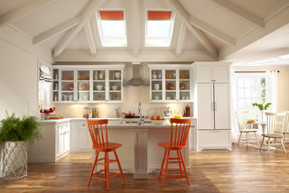 Velux skylights brighten kitchens - Contemporary - Kitchen - Charlotte ...