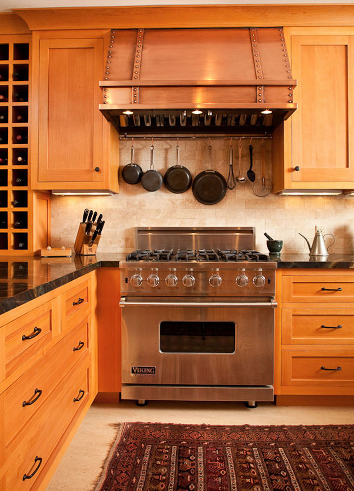 Vertical Grain Douglas Fir Kitchen - Traditional - Kitchen - Los ...