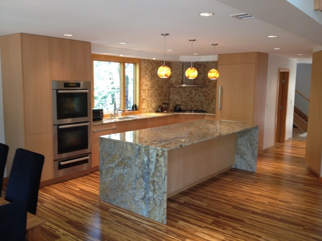 Vertical Grain Fir, Contemporay style, no visable hardware ...
