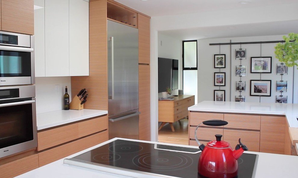vertical grain Oak - Modern - Kitchen - San Francisco - by Marin ...
