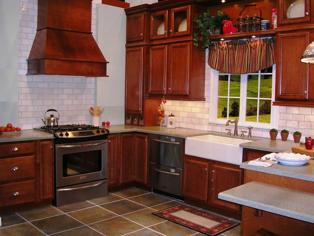 Very low budget traditional kitchen - Traditional - Kitchen - San ...