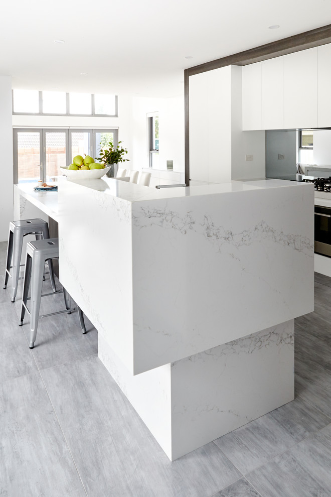 VICOSTONE Gallery - BQ8628 Statuario - Contemporary - Kitchen - Other ...