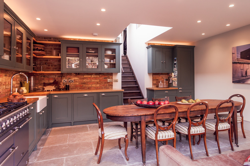 Victorian-Era Influenced Home in Shepherds Bush - Traditional - Kitchen ...