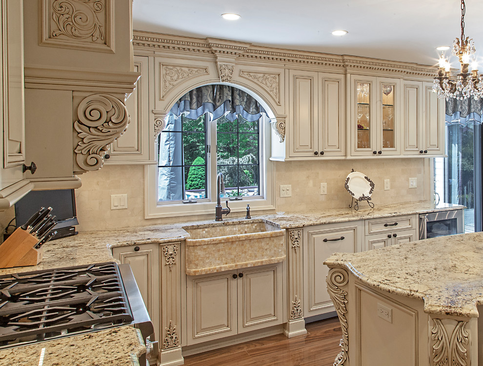 Victorian White Custom Kitchen - Victorian - Kitchen - New York - by WL Kitchen & Home | Houzz