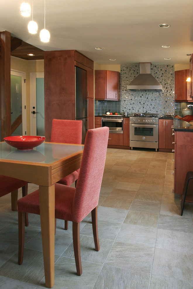 View from Dining Room - Contemporary - Kitchen - Portland - by Linda ...