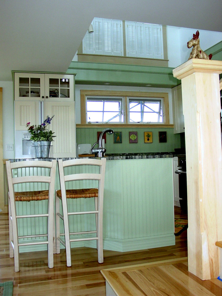 Vinalhaven Kitchen - Beach Style - Kitchen - Portland Maine - by Robin ...