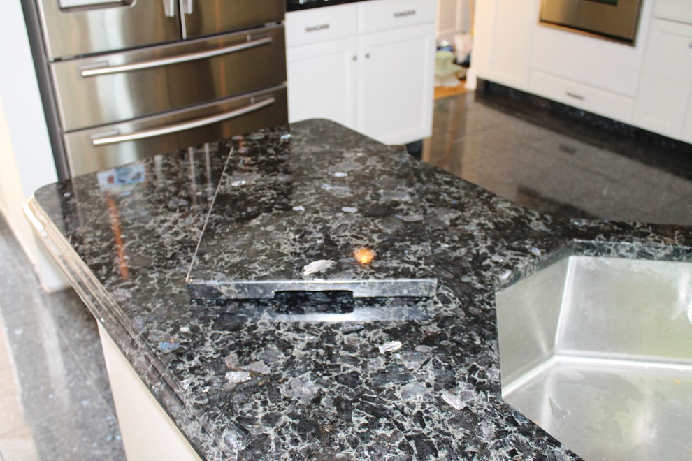 Volga Blue - Full Backsplash - Kitchen - Providence - by Living Stone ...