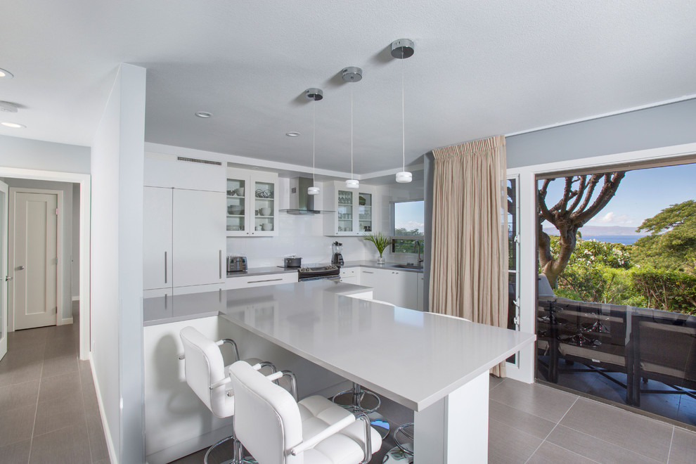 Wailea Ekolu Oceanview Kitchen and Dining - Modern - Kitchen - Hawaii - by User | Houzz