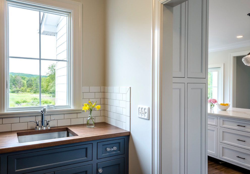 Walk In Kitchen Pantry with Window over Sink. - Traditional - Kitchen ...