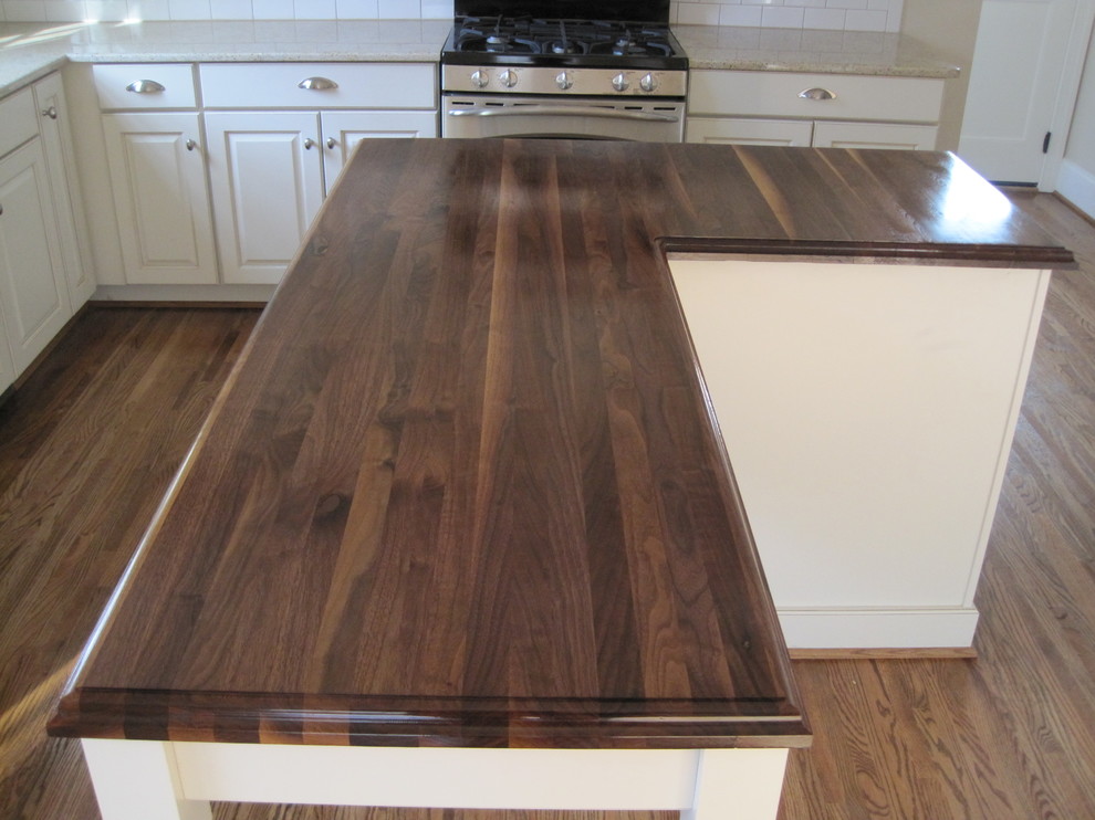 Walnut Butcher Block Countertop - Craftsman - Kitchen - Charlotte - by ...