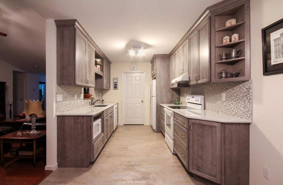Walnut Grey Kitchen - Transitional - Kitchen - St Louis - by Creative ...