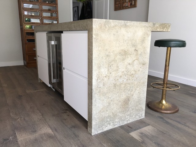 Walthamstow Village Polished Concrete Worktop - Contemporary - Kitchen ...