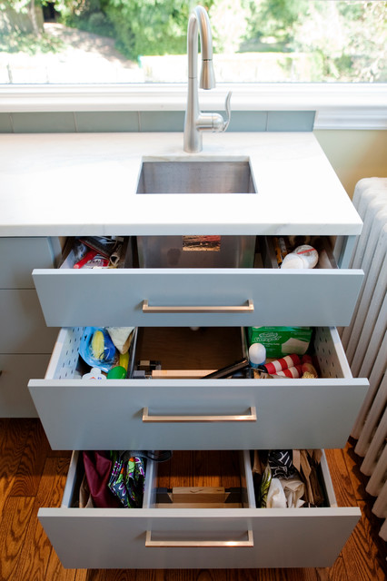 Warm and Modern Kitchen Prep Sink - Modern - Kitchen - Seattle - by ...