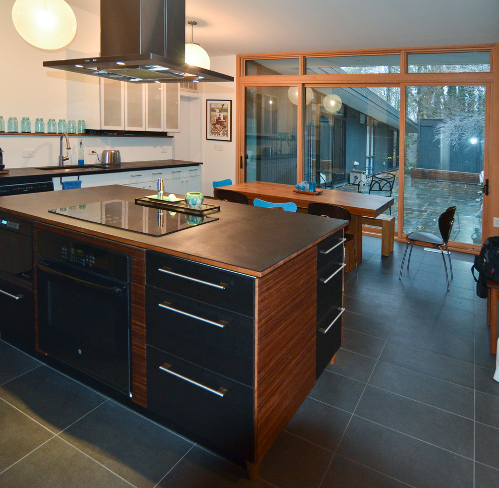 Warm Mid-Century Kitchen Remodel - Modern - Kitchen - Raleigh - by ...
