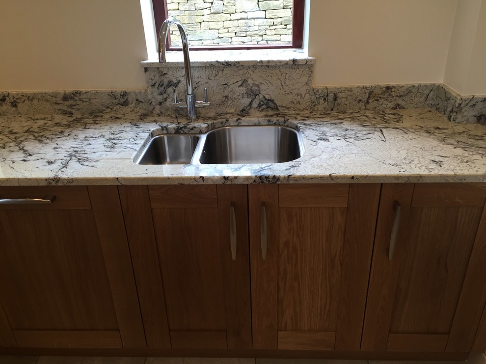 Warm up your kitchen with a classic, light wood design, that family ...