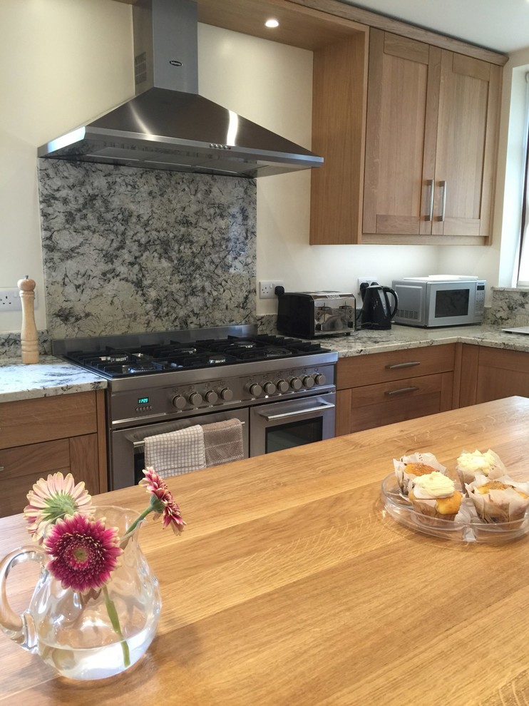 Warm up your kitchen with a classic, light wood design, that family ...