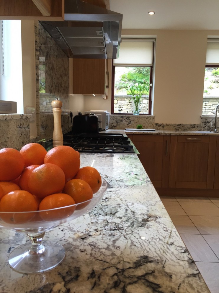 Warm up your kitchen with a classic, light wood design, that family ...