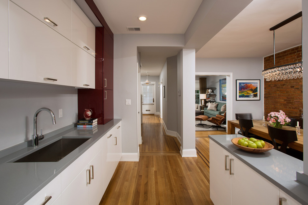 Washington DC Row-House Renovation - Contemporary - Kitchen - DC Metro ...