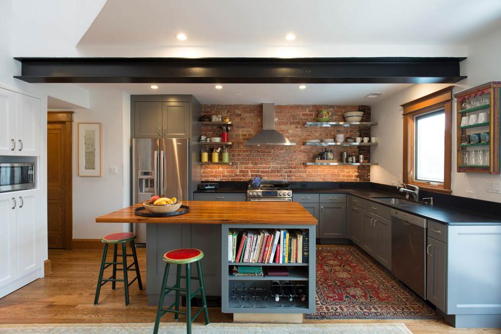 Washington, DC Rowhouse Kitchen and Bathroom - Modern - Kitchen - DC ...