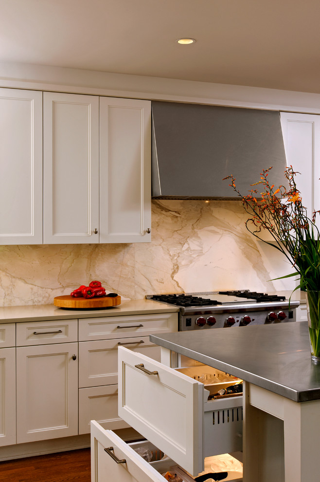 Washington, DC - Transitional - Kitchen Design with Cathedral Ceilings ...