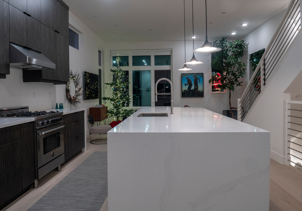 Waterfall Panel Side View - Minimalistisch - Küche - Sacramento - von ...