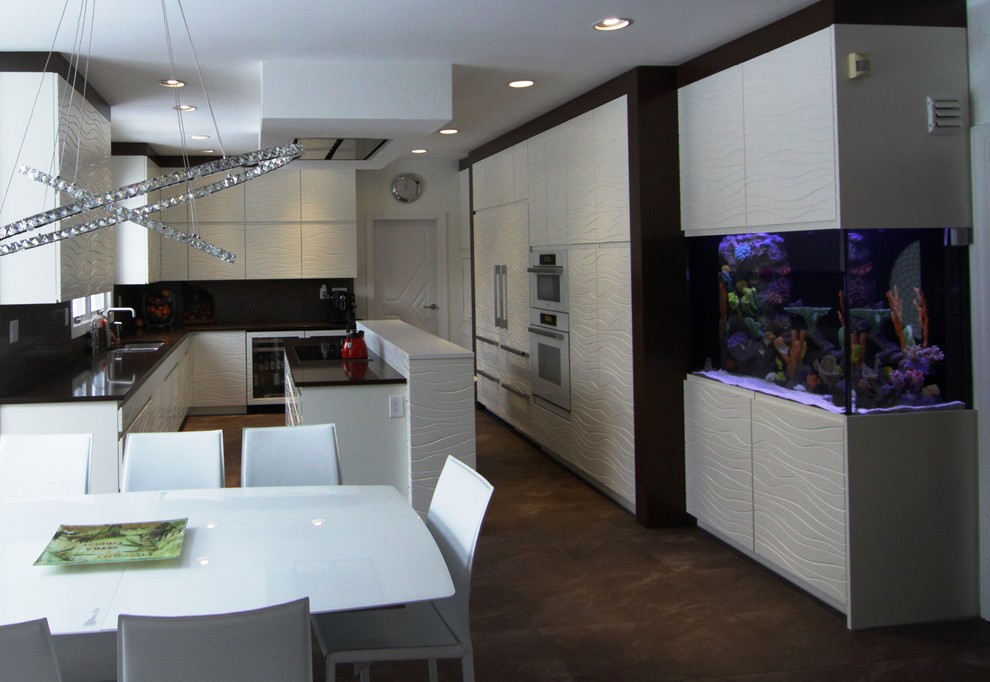 Wave pattern kitchen - Contemporary - Kitchen - Philadelphia - by ...