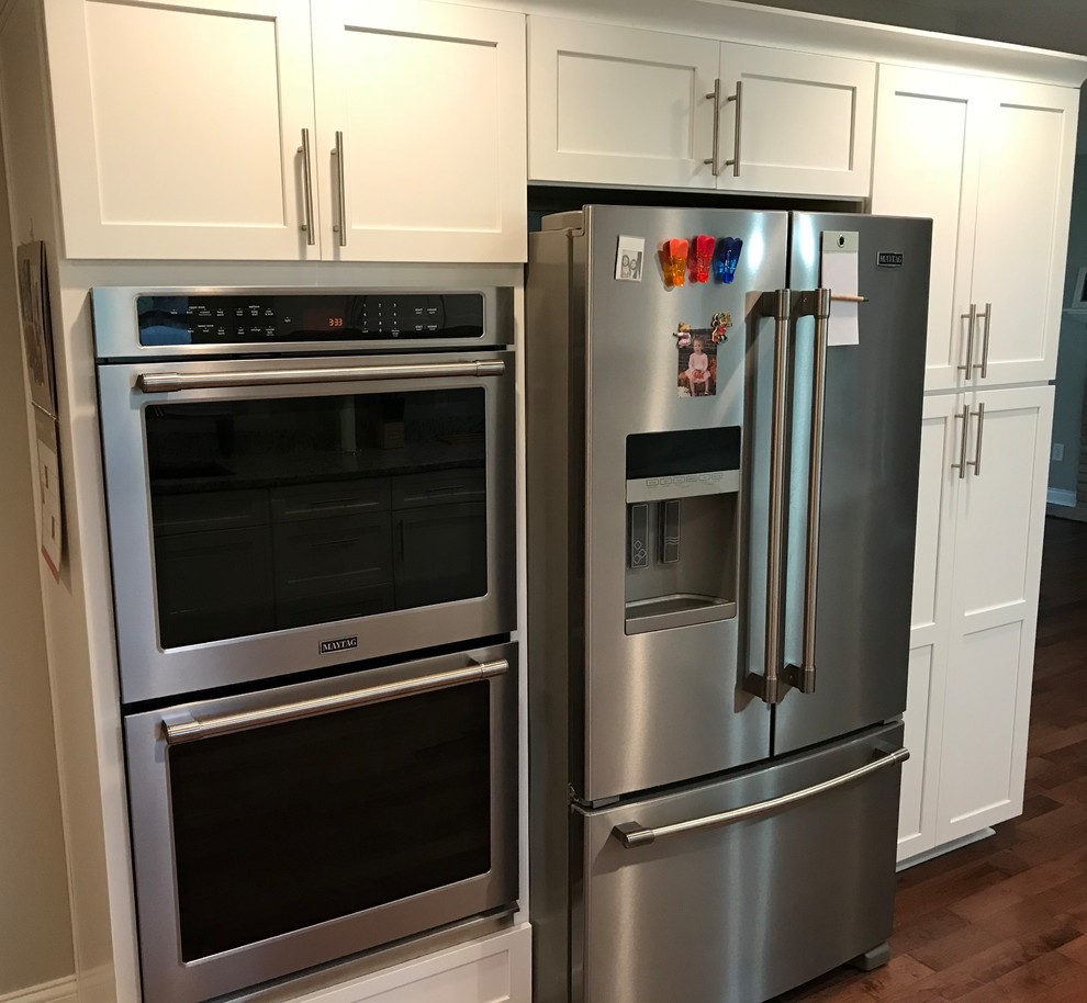 Waypoint Cabinetry- Painted Linen with New Bianco Lavender Granite ...