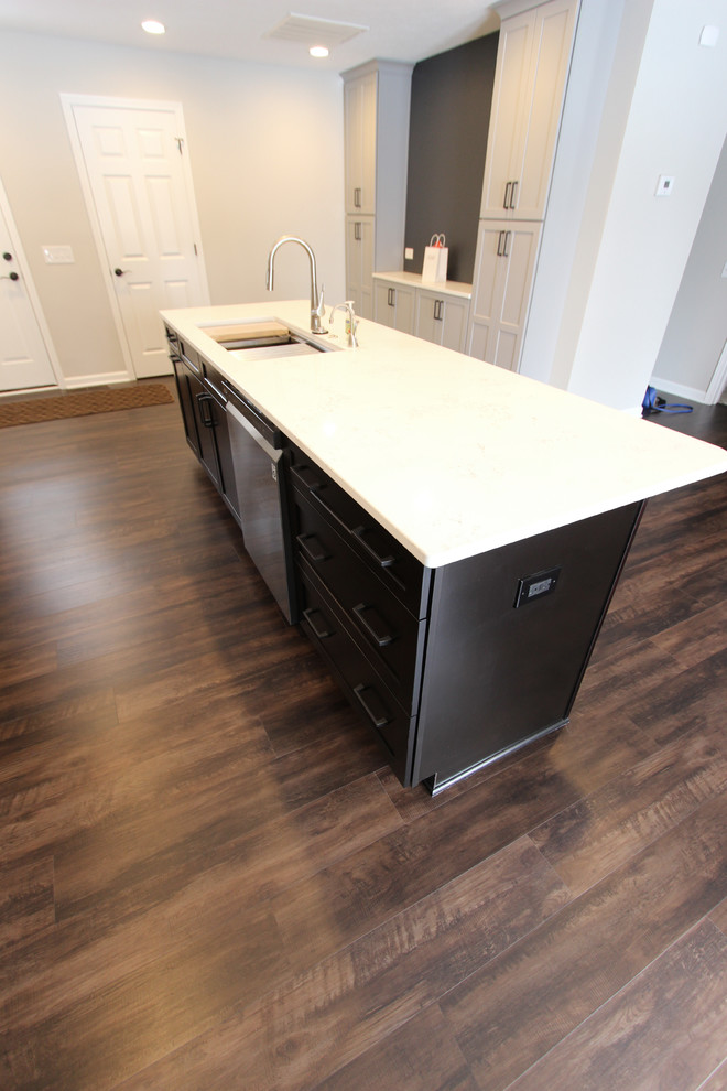 Waypoint LivingSpaces 410F Painted Stone Cabinets - Kitchen - Cleveland ...